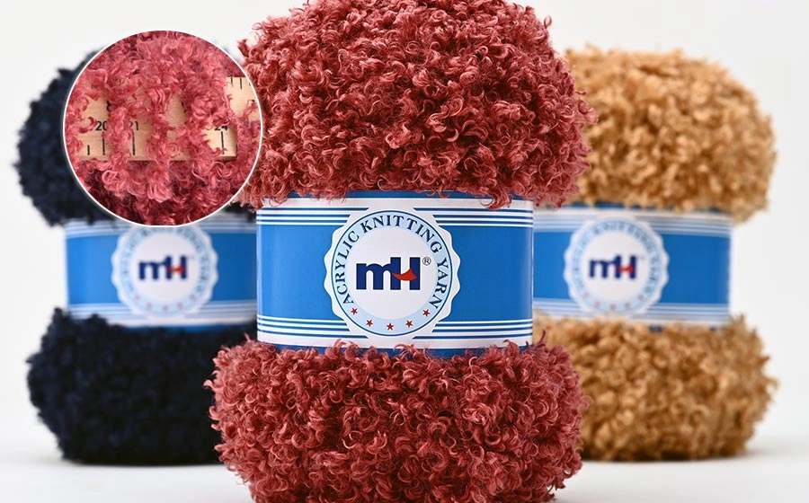 MH Teddy Fleece Yarn | Curly Acrylic for Knitting & Crochet
