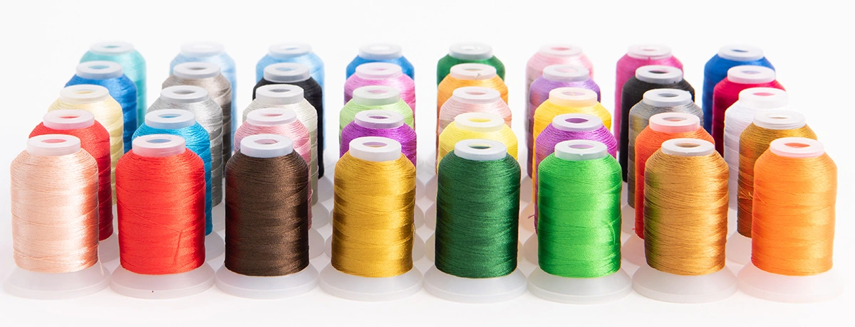 Machine Embroidery Thread Set: 40 Spools x 500 Yards | MH